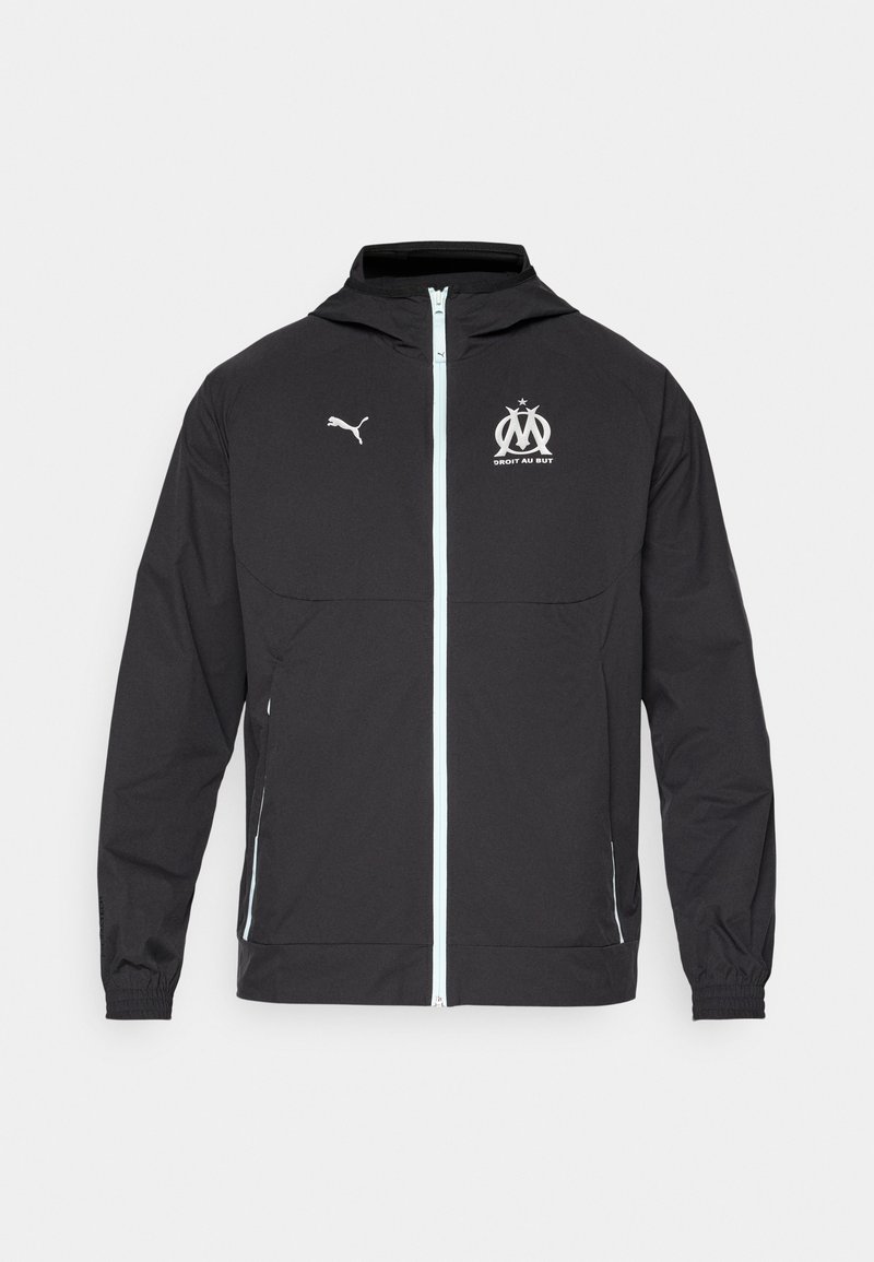 Puma OM JACKET - Windbreaker - black/silver-coloured/schwarz - Zalando