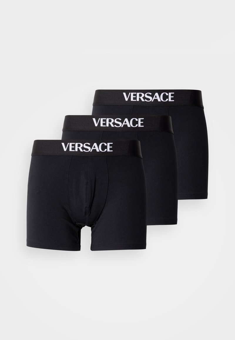 Versace TRUNK ESSENTIAL LOGO 3 PACK - Boxer briefs - black - Zalando.co.uk