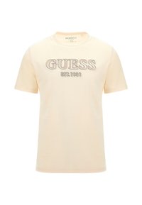 Guess LOGO TEE - T-Shirt print - creme/beige - Zalando.ch