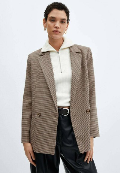 Mango CARMEN - Krátký kabát - bruin/hnědá - Zalando.cz