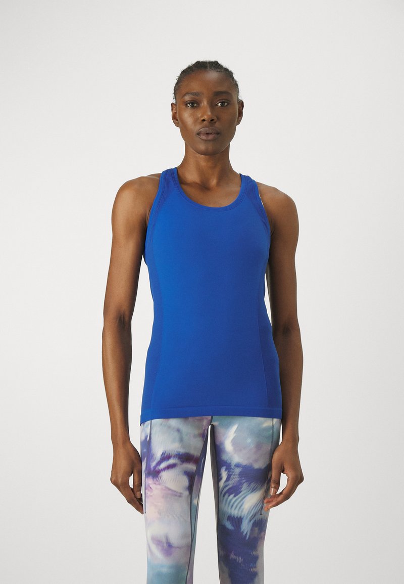 Sweaty Betty ATHLETE SEAMLESS WORKOUT TANK - Top - lightning blue/royal ...