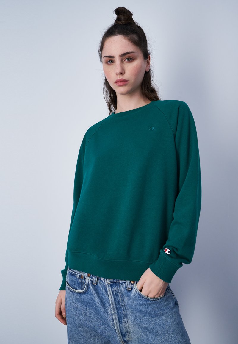 Champion CREWNECK ICONS - Sweatshirt - green/grün - Zalando.at