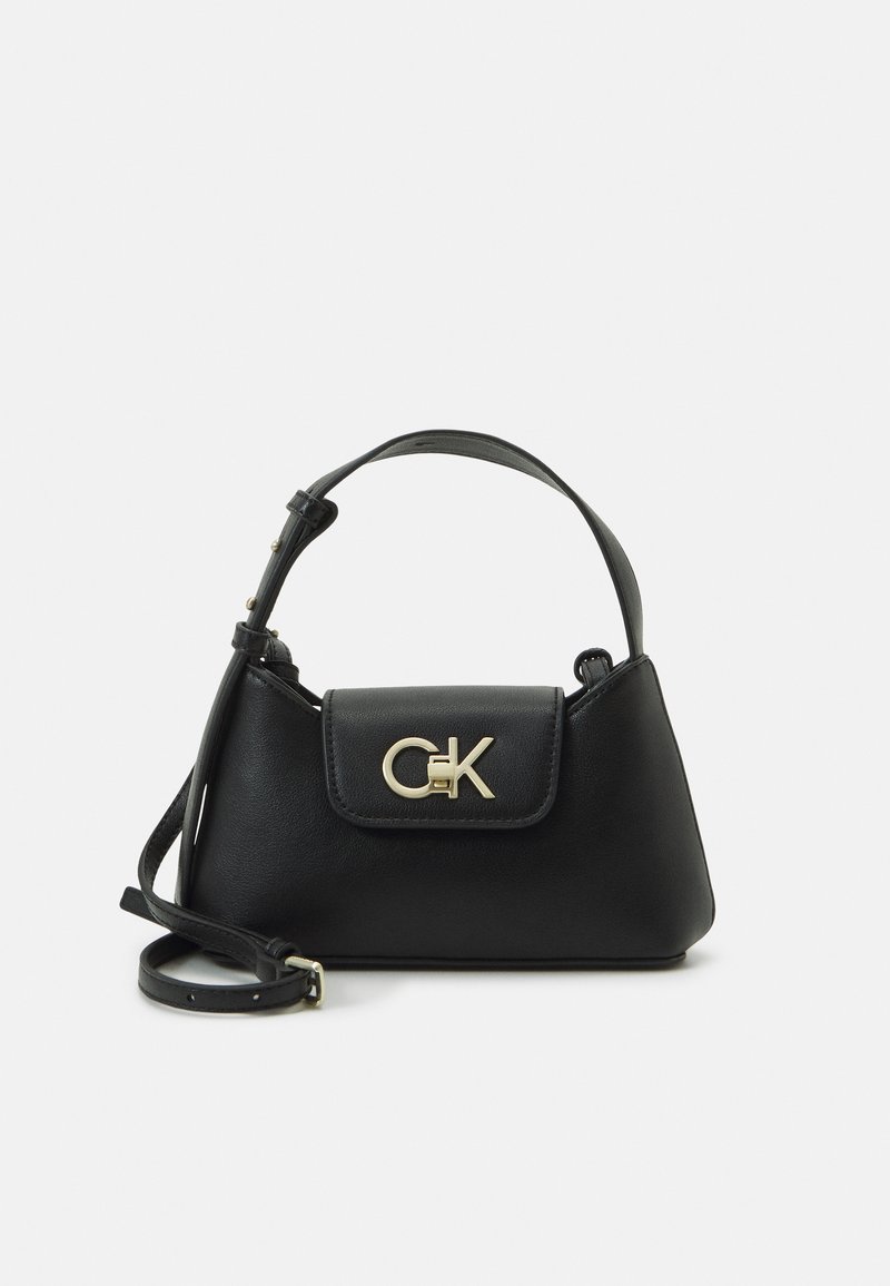 Calvin Klein RE-LOCK CROSSBODY W/FLAP SM - Kabelka - black/černá ...