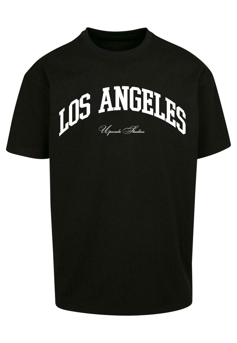 Upscale by Mister Tee L A COLLEGE - T-Shirt print - black/schwarz ...
