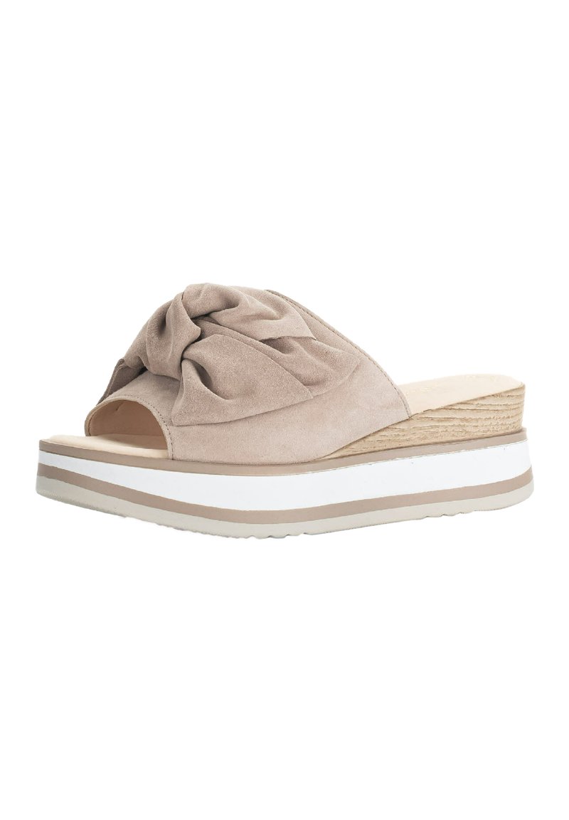 Gabor Heeled mules - beige - Zalando.de