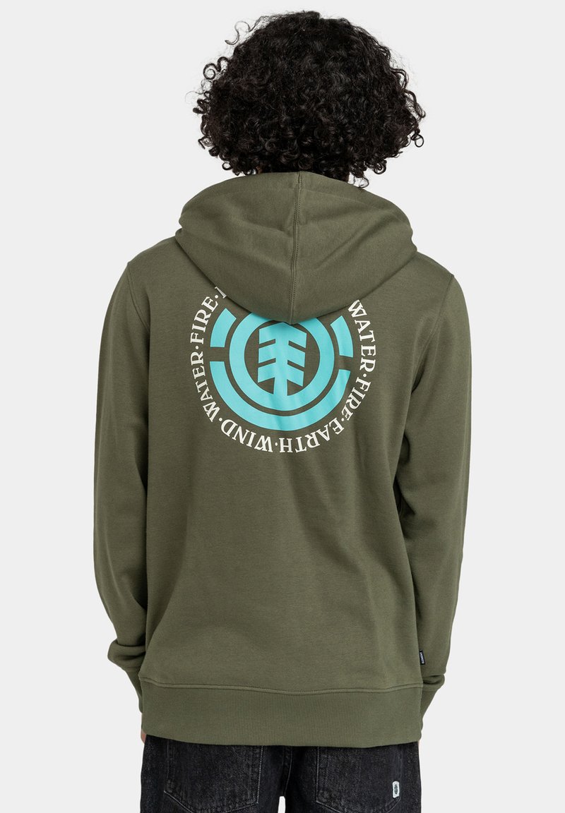 Element SEAL BP - Felpa con cappuccio - gqm/verde - Zalando.it