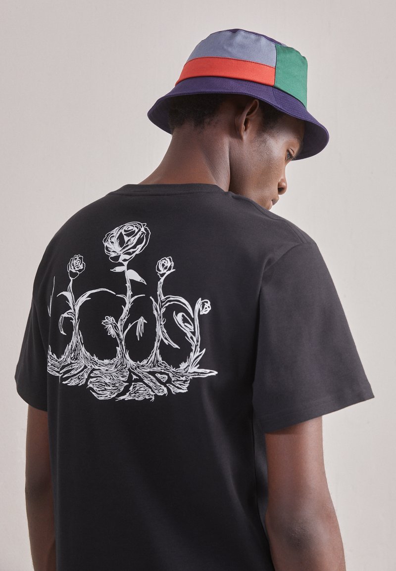GCDS ROSES LOGO REGULAR TEE - T-Shirt print - black/schwarz - Zalando.ch