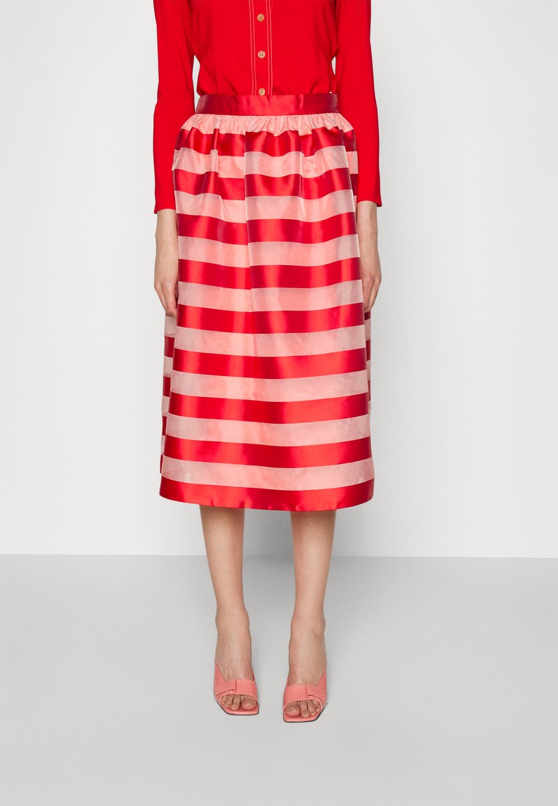 kate spade new york AWNING STRIPE ORGANZA MIDI SKIRT - A-Linien-Rock ...