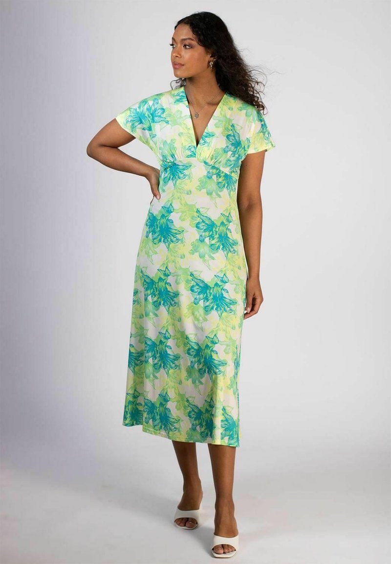 Stockholms Klänningsfabrik FREJA - CITRUS FLOWER - Day dress - green ...