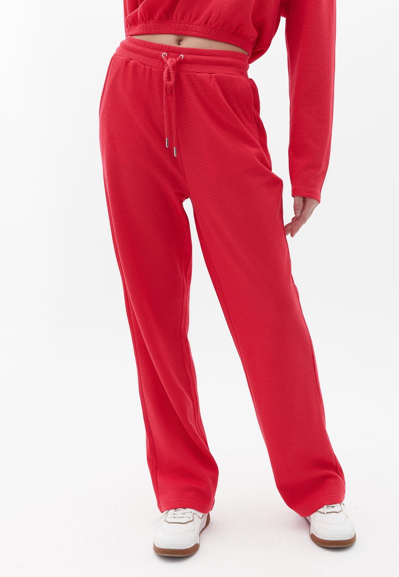 Oxxo High Rise With Drawstring Detail Jogginghose Rasberry Rot