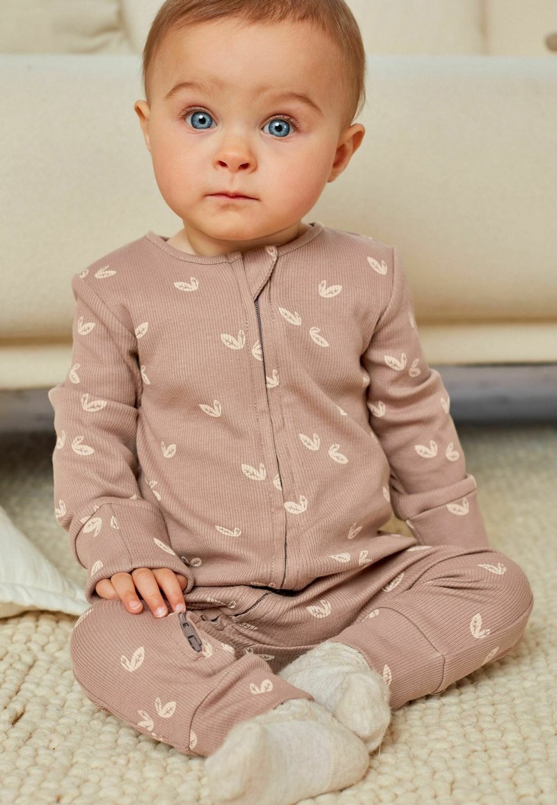 Next 3 PACK STAR SPOT FOOTLESS - Pyjamas - chocolate brown/brun ...