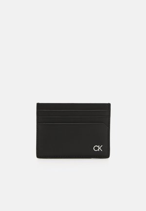 Calvin Klein DIAGONAL CARDHOLDER UNISEX - Portafoglio - black/nero ...