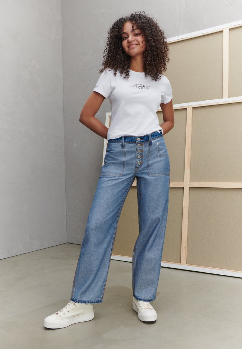 Levi's® REVERSIBLE BAGGY DAD - Relaxed fit jeans - soft as butter mid n ...