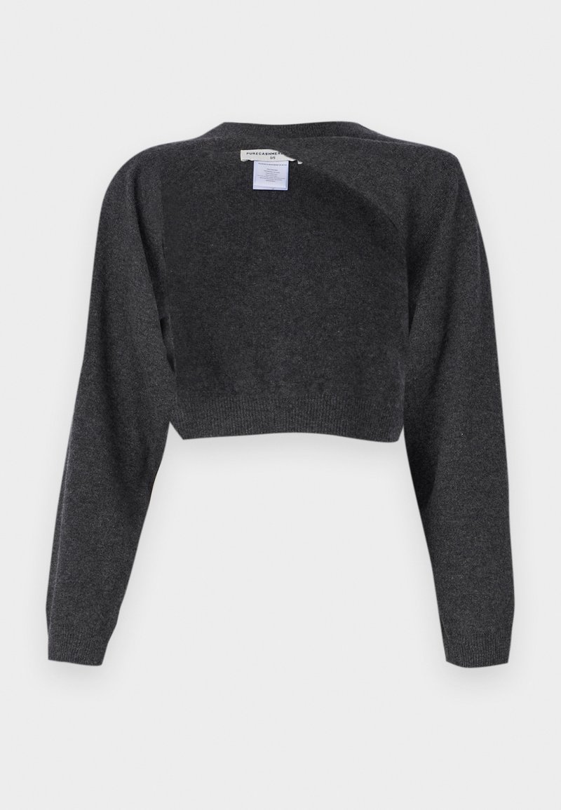 pure cashmere BOLERO TWO-WAY - Strickpullover - graphite/grau - Zalando