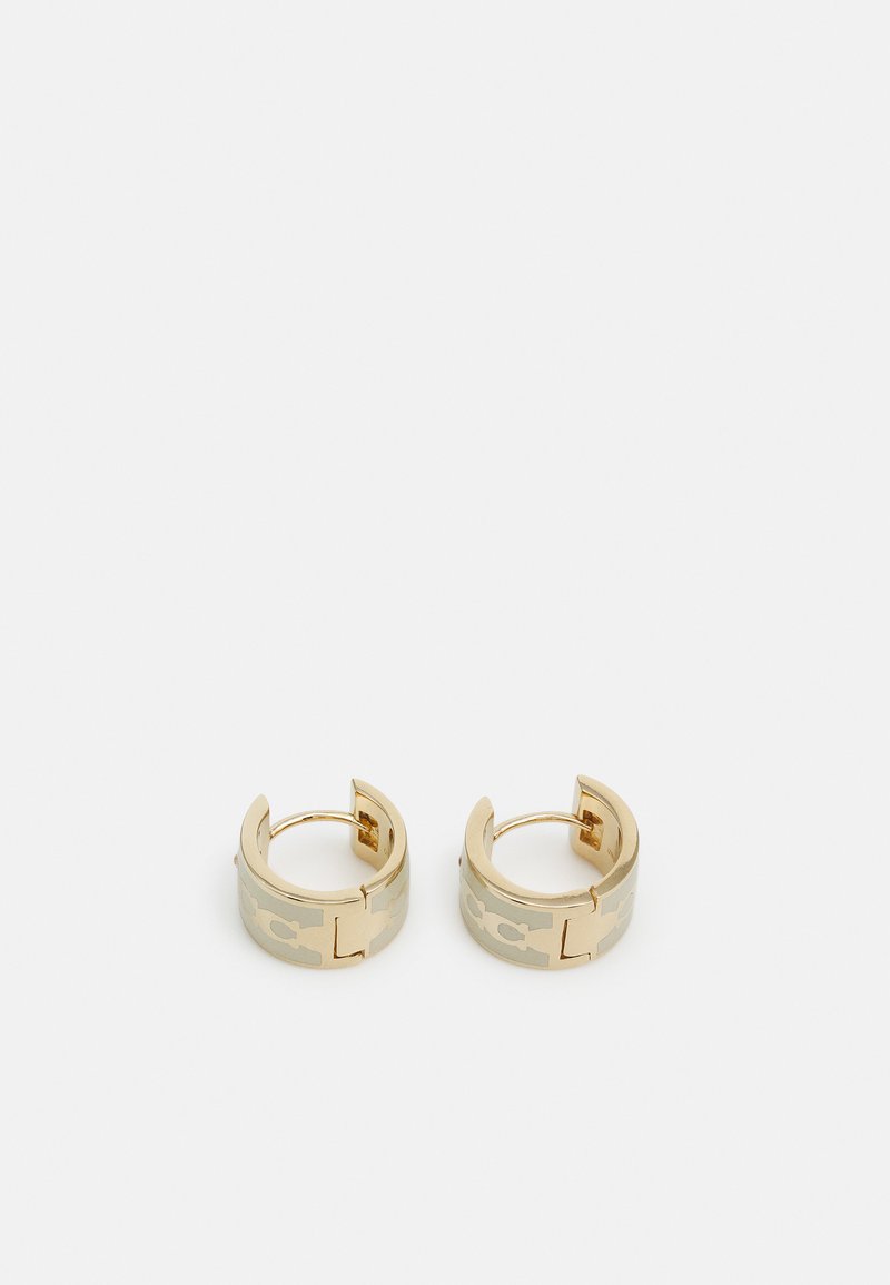 Coach HOOP EARRINGS - Cercei - gold-coloured/chalk/auriu - Zalando.ro