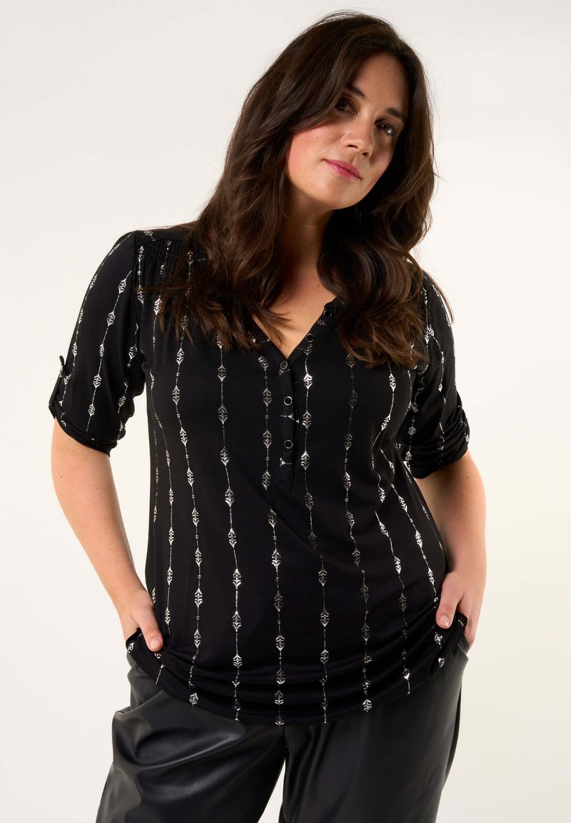 MS Mode MET PRINT - Blouse - black - Zalando.de