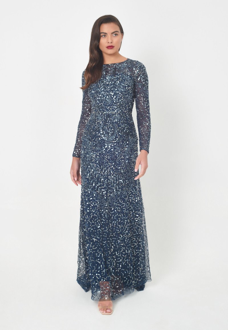 Maryisa EMBELLISHED SEQUINS MODEST - Ballkleid - navy/dunkelblau ...