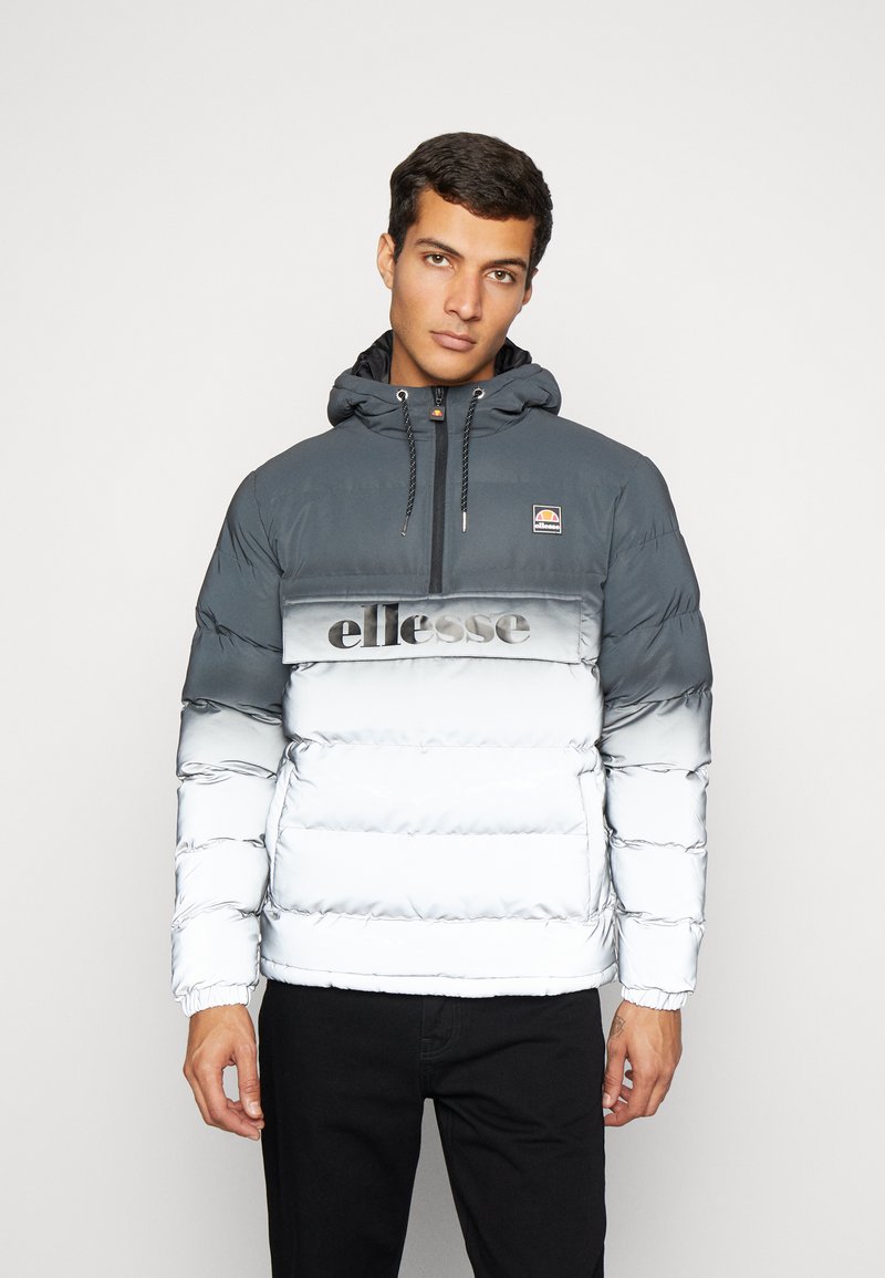Ellesse PILAZZO JACKET - Téli dzseki - black/silver reflective/szürke ...
