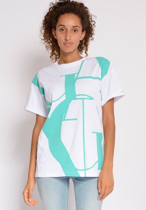 Flavia Valentini T-Shirt print - black/dunkelbraun - Zalando.de