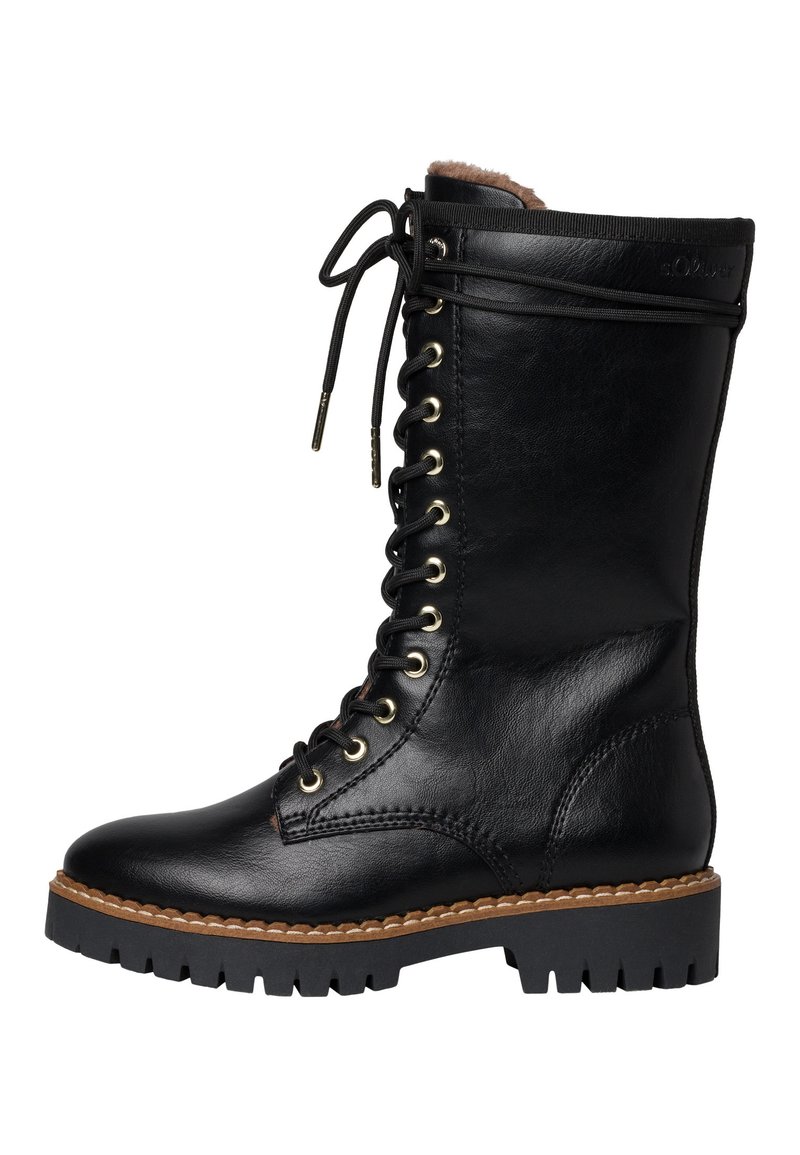s.Oliver Stivali da neve - black nappa/nero - Zalando.it