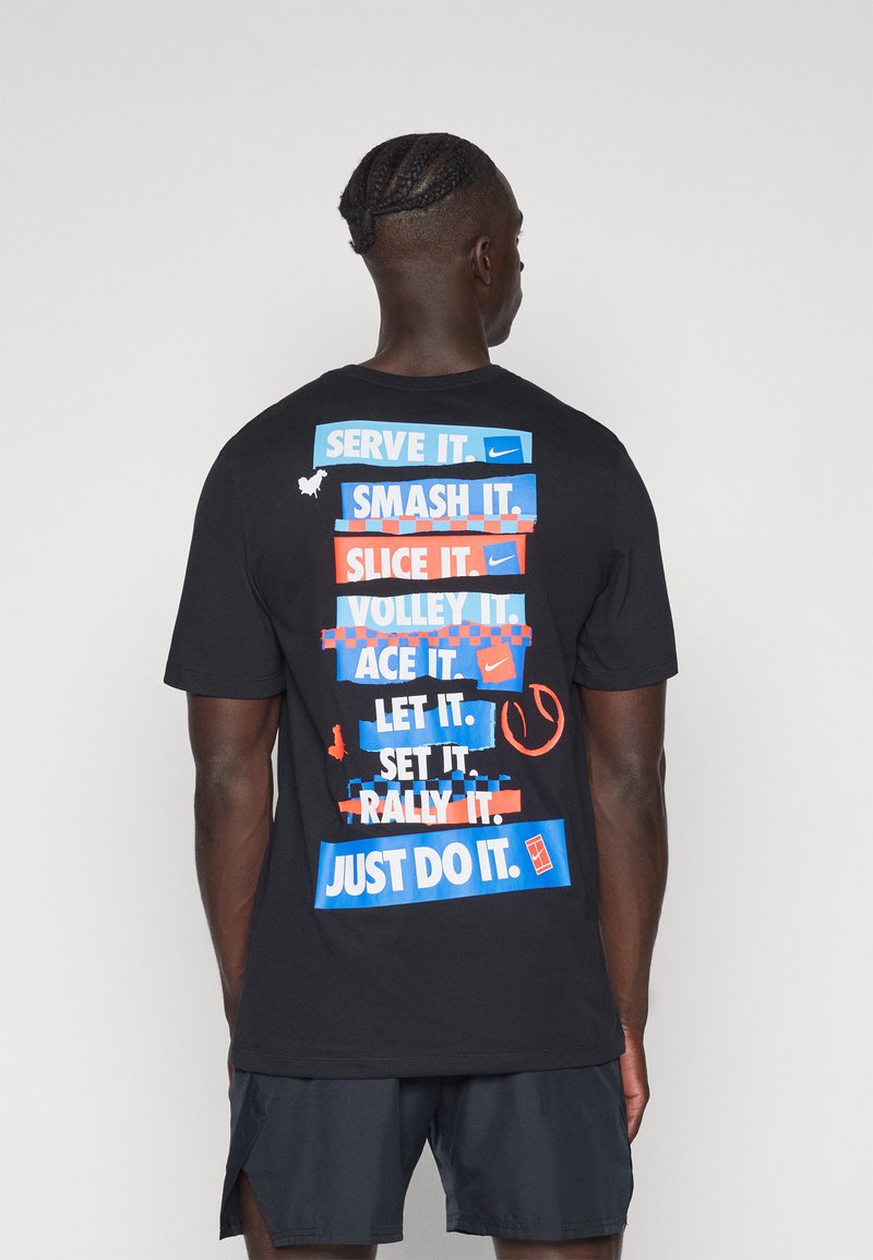 Nike Performance TEE - Print T-shirt - black - Zalando.ie