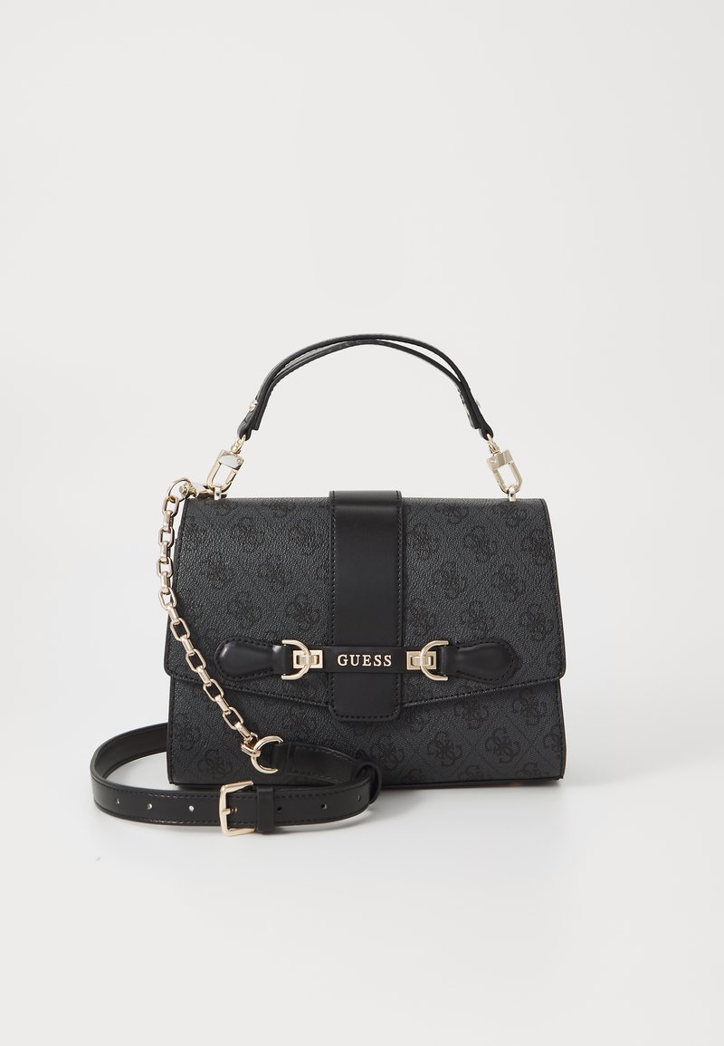 Guess NOLANA - Handtasche - coal logo/dunkelgrau - Zalando.de