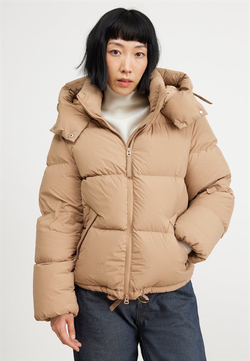 GANT SHORT JACKET - Piumino - warm khaki/cachi - Zalando.it