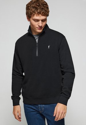 Polo Club TERRY ZIPPER RIGBY GO Z SW B FT - Sweat zippé - black/noir ...