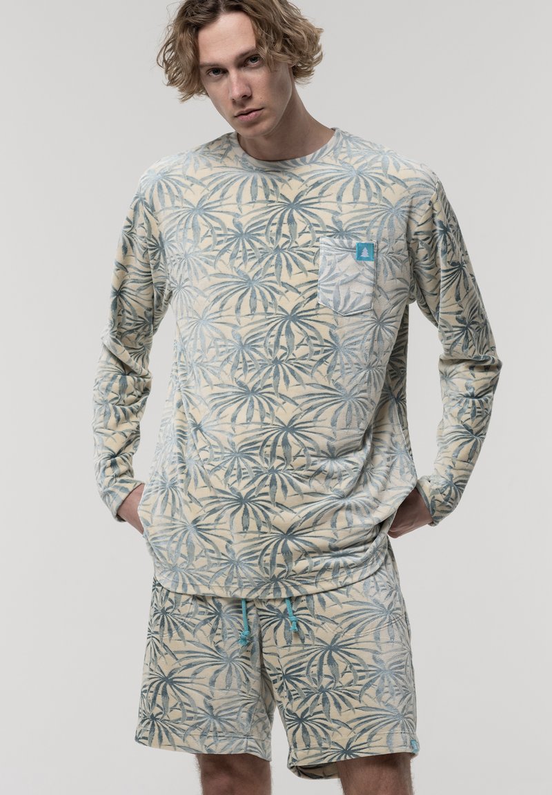 Pinetime Clothing PALM CREWNECK - Langarmshirt - leaf all over print ...