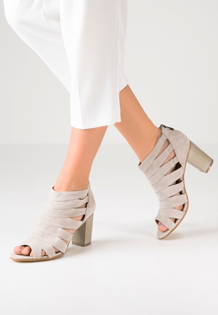 Pier One Schaftsandale - light grey/hellgrau - (Pre-owned) - Zalando.de