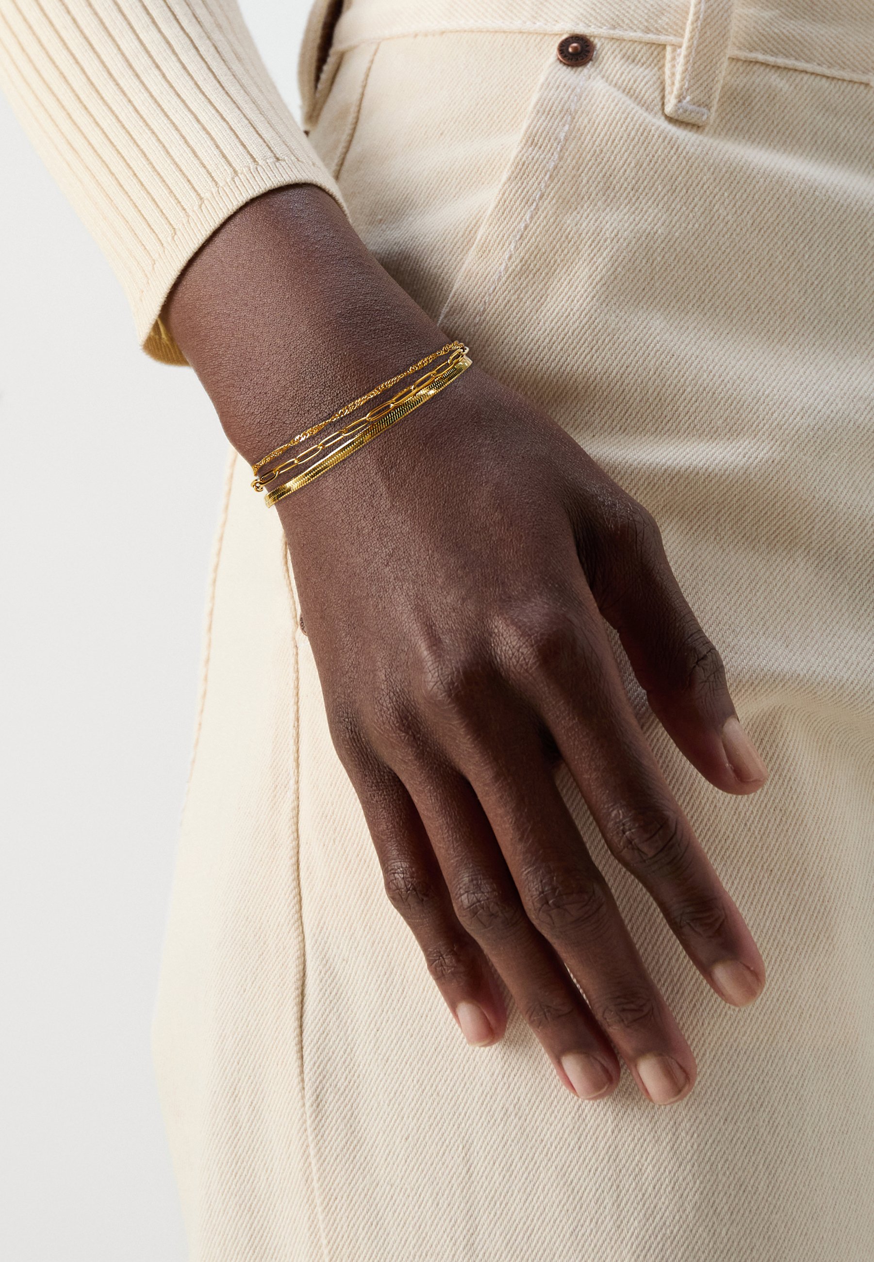ALDO JENNIEE 3 PACK Bracelet gold coloured Zalando