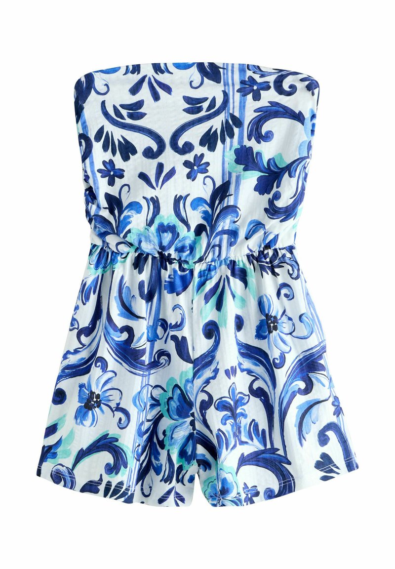 Next REGULAR FIT - BANDEAU - Jumpsuit - blue/white/blue - Zalando