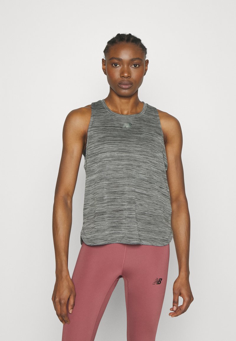 New Balance IMPACT RUN LUMINOUS TANK - T-Shirt sport - black heather ...