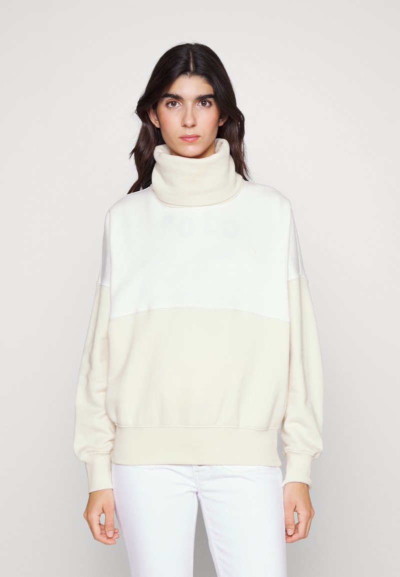 Polo Ralph Lauren LONG SLEEVE - Sweatshirt - nevis/guide cream/off ...