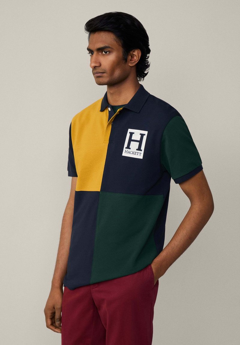 Hackett London Polo - navy gold/bleu marine - ZALANDO.FR
