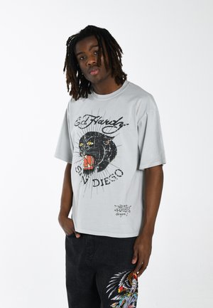 Ed Hardy NEW YORK CITY - Camiseta estampada - washed grey/gris - Zalando.es