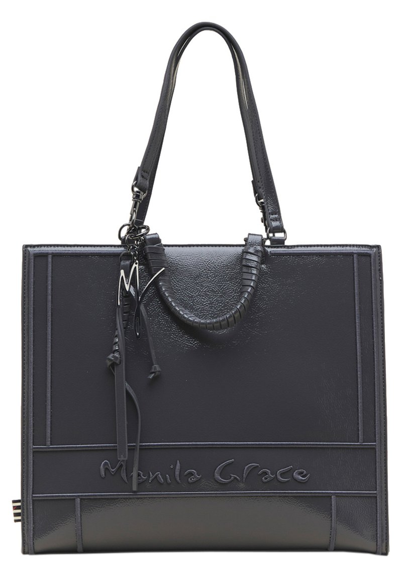 Manila Grace POPPY BIG - Sac bandoulière - grigio/gris - ZALANDO.FR