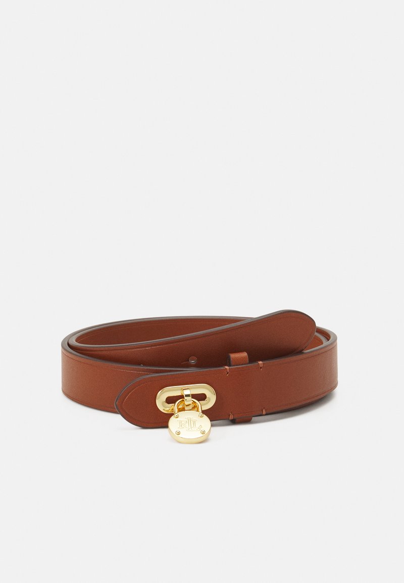 Lauren Ralph Lauren PADLOCK BELT SKINNY - Riem - brown/bruin - Zalando.be