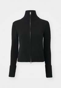 Weekday WINONA ZIP CARDIGAN - Cardigan - black/sort - Zalando.dk
