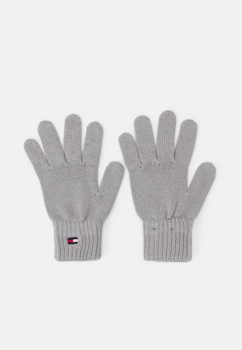 Tommy Hilfiger SMALL FLAG UNISEX - Gloves - light grey heather/grey - Zalando.co.uk