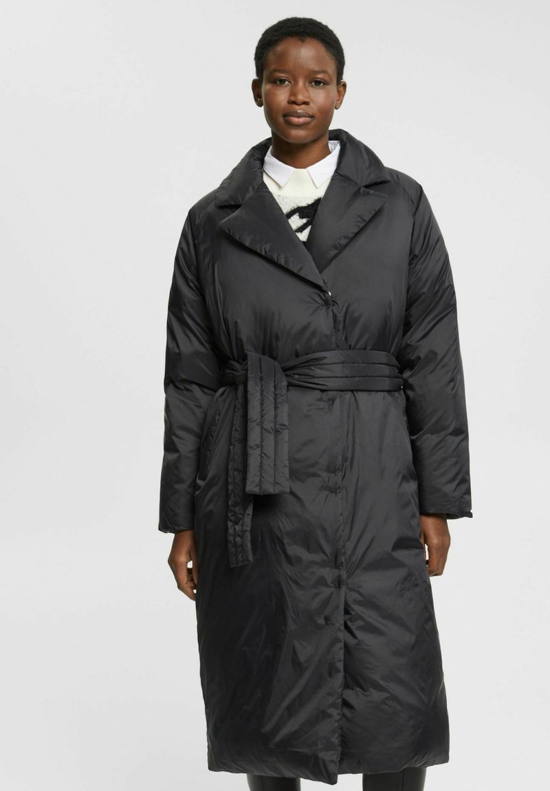 Esprit Collection MANTEL MIT - Down coat - black - Zalando.co.uk