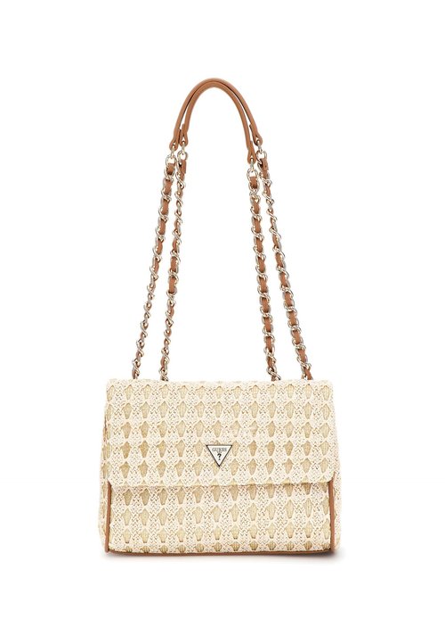 Guess GIULLY MINI FLAP - Handtas - ash rose/donkerroze - Zalando.be