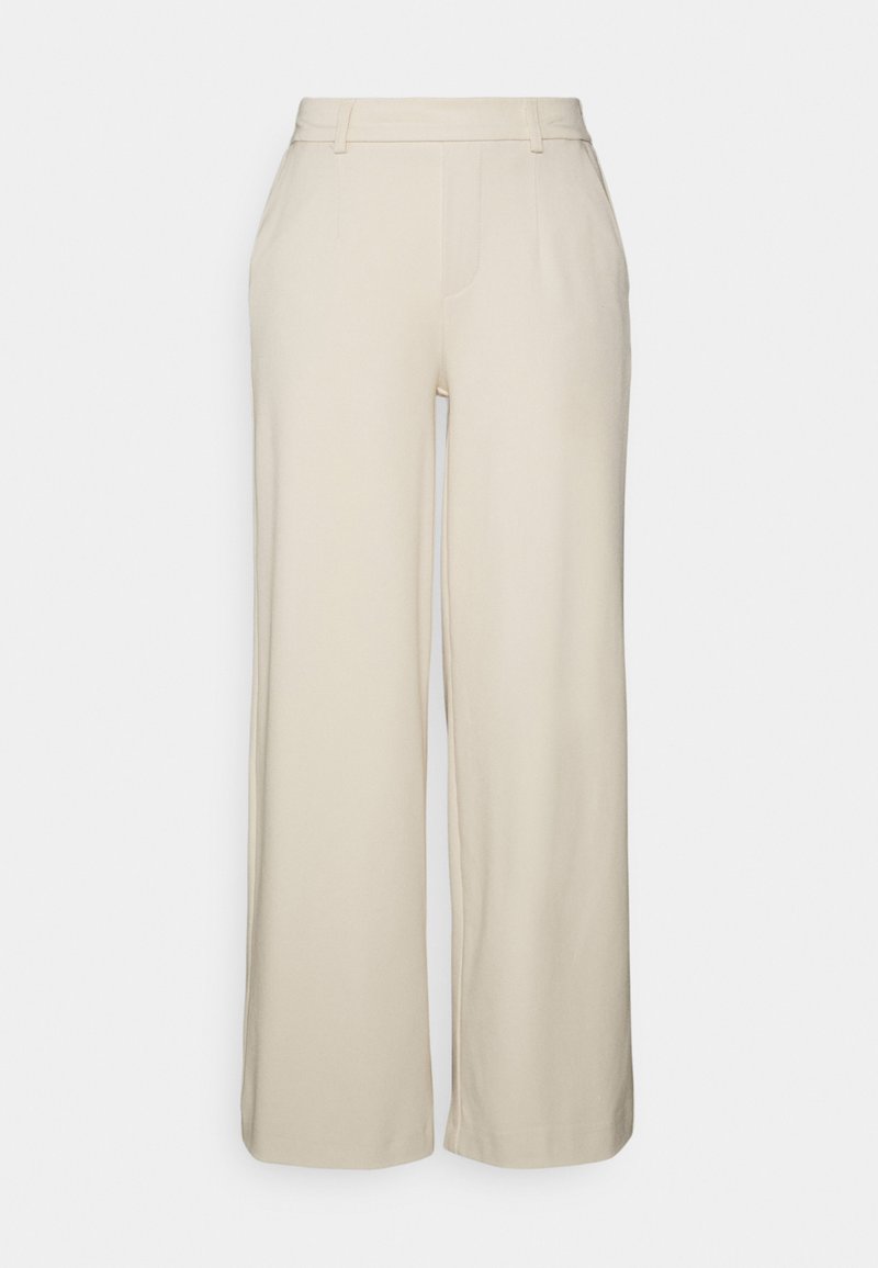 Object Petite OBJLISA MW NOOS - Pantalon classique - sandshell/beige ...