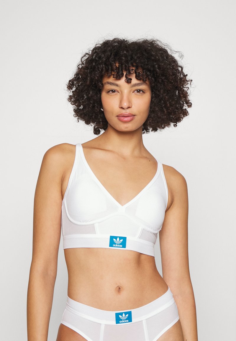 Adidas Originals Longline Bralette Top White Blanco Zalando Es