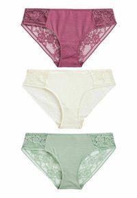 Next KNICKERS 3 PACK BRAZILIAN - Slip - cream pink sage green/grün ...