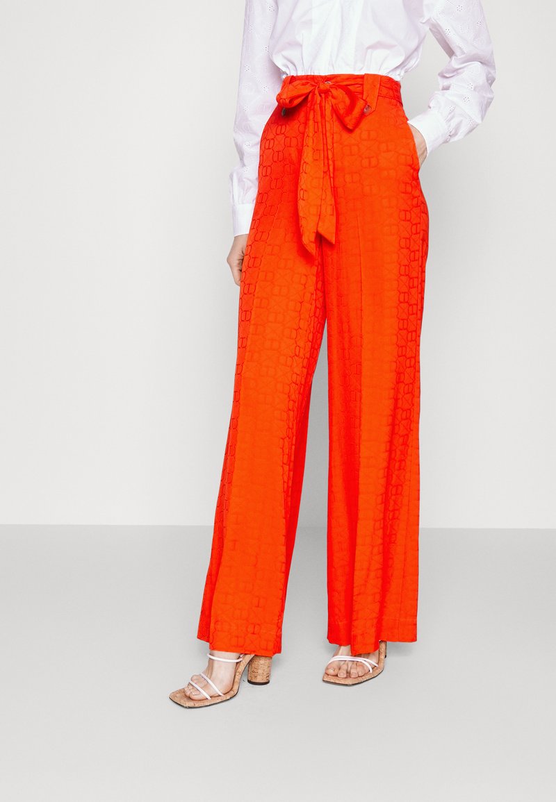 TWINSET Bukse - orange sun/rød - Zalando.no