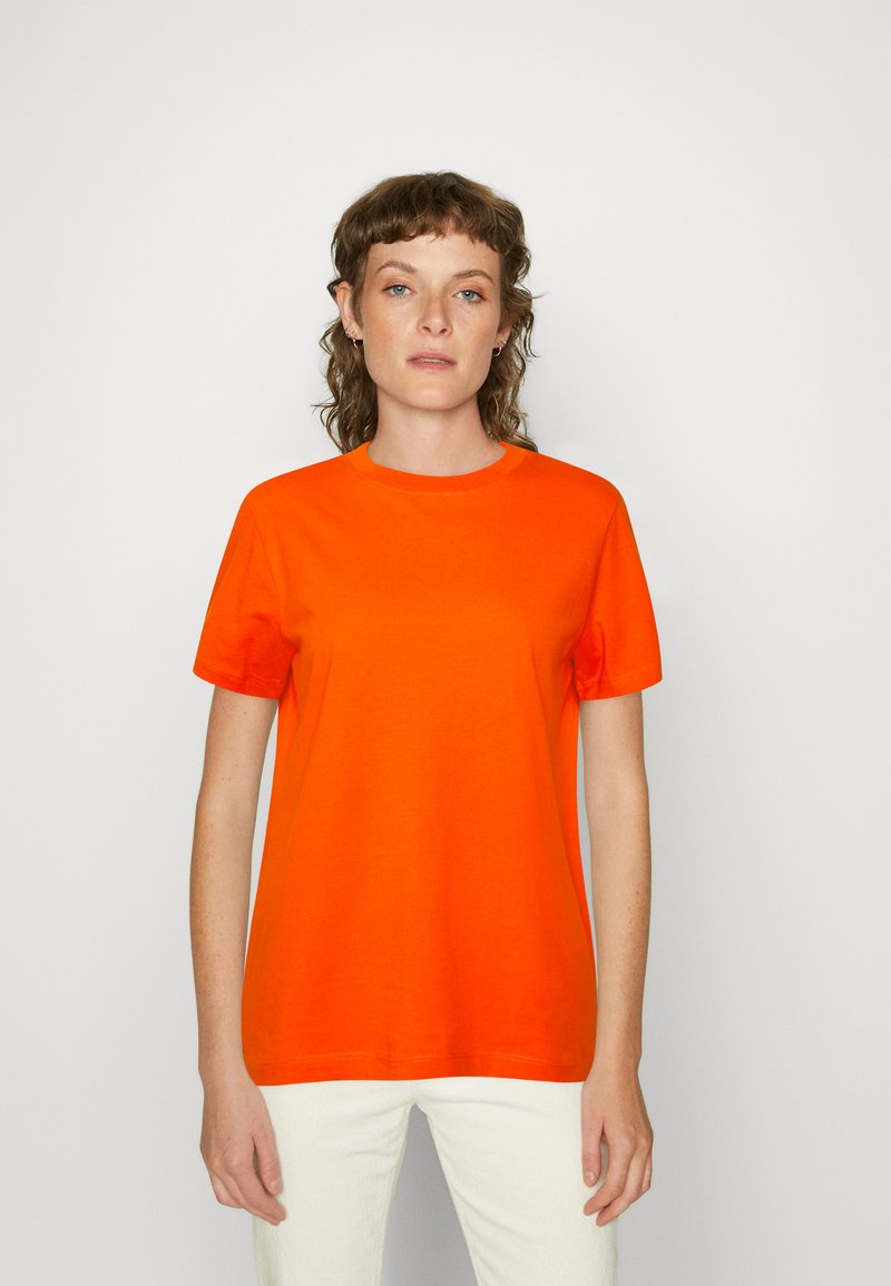 Selected Femme SLFMYESSENTIAL O NECK TEE - T-paita - orangeade/oranssi ...
