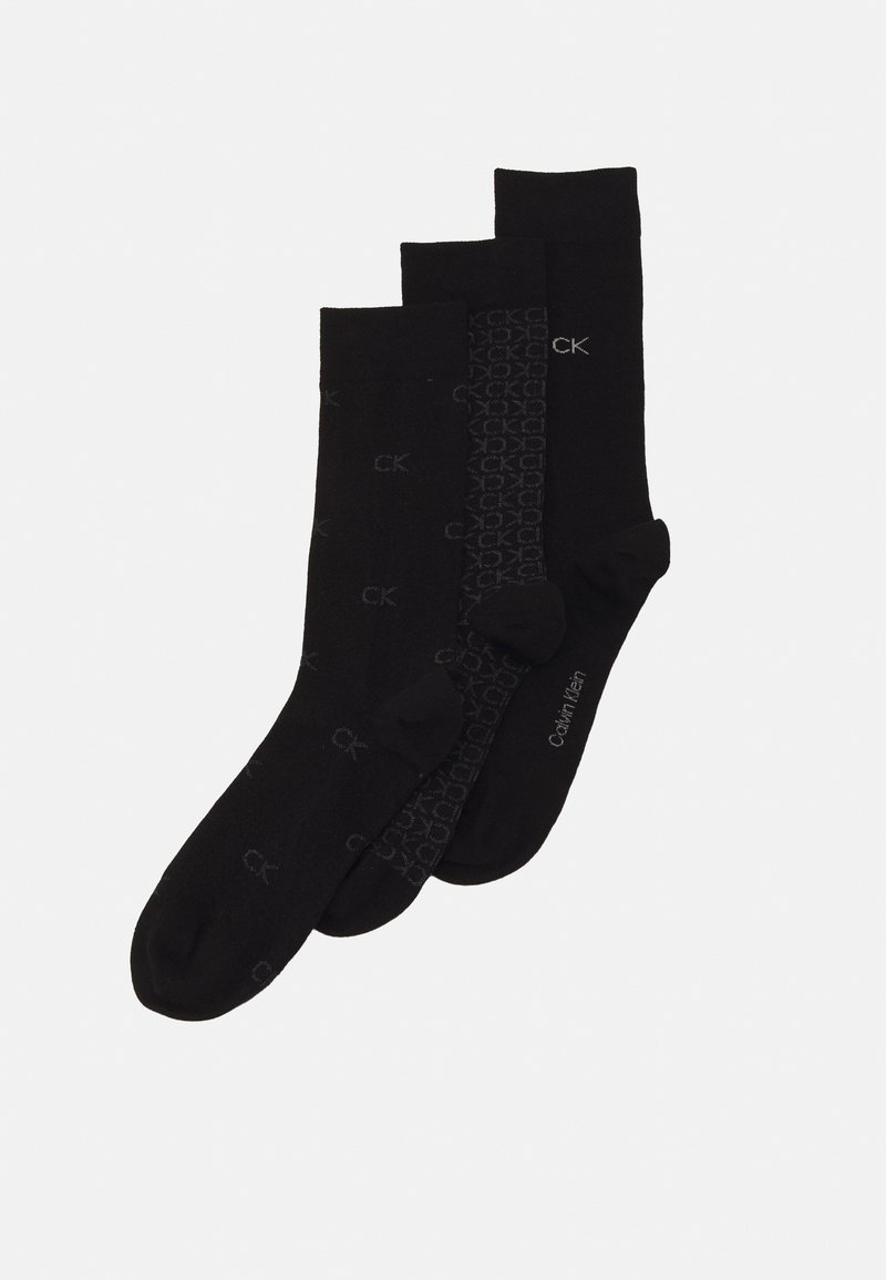 Calvin Klein Underwear SOCK LOGO 3PACK GIFTBOX - Calcetines - black ...