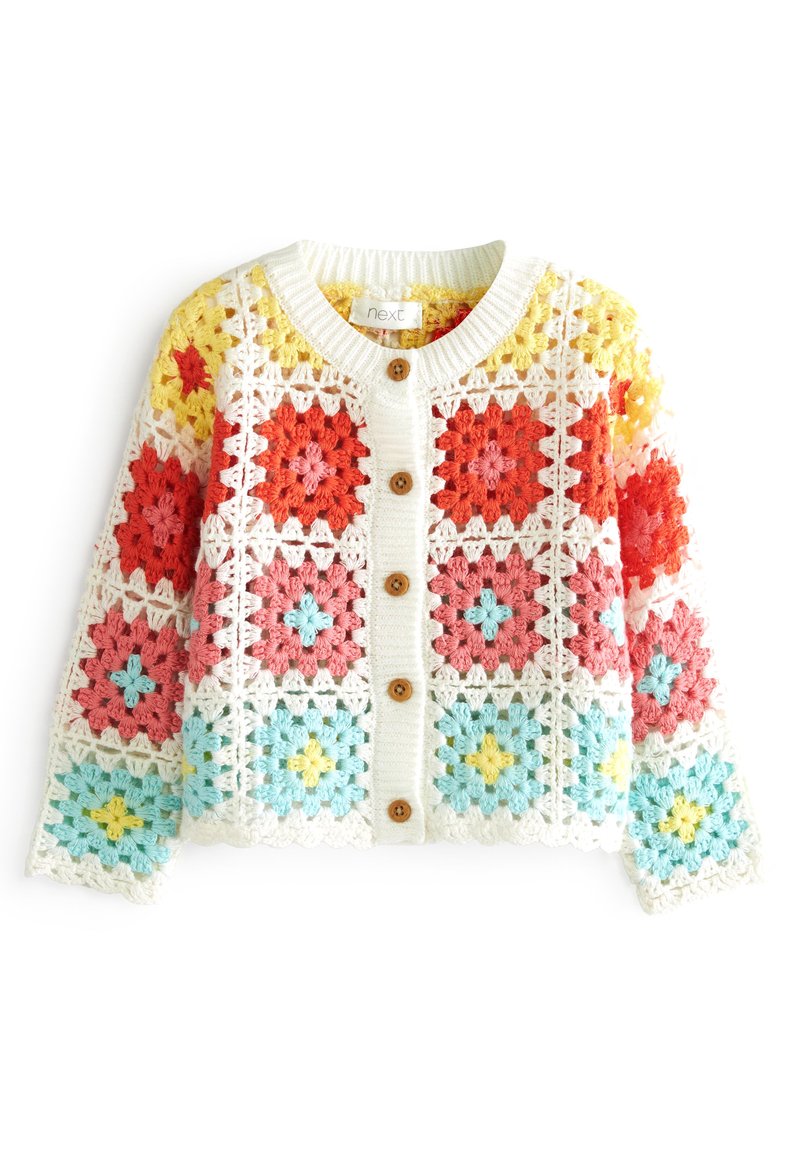 Next CROCHET - Strickjacke - ecru/offwhite - Zalando.at