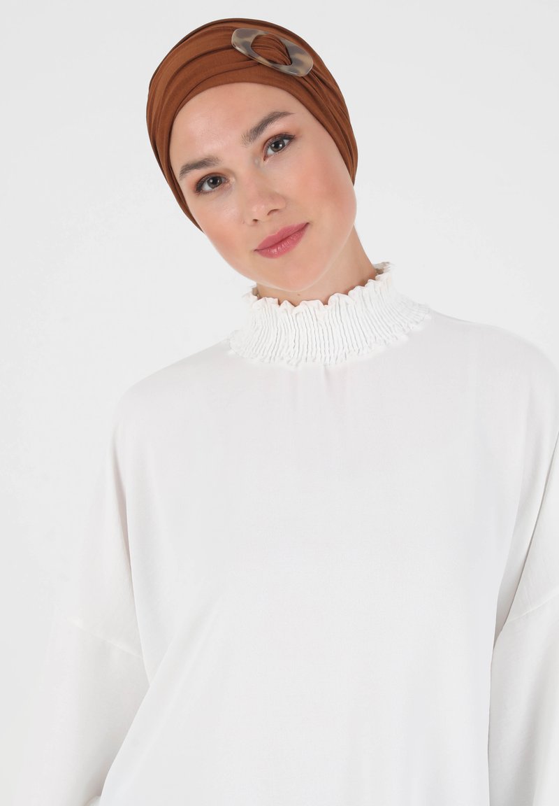 Modanisa INSTANT TURBAN HALIMA X - Hoofdbedekking - brown/bruin ...